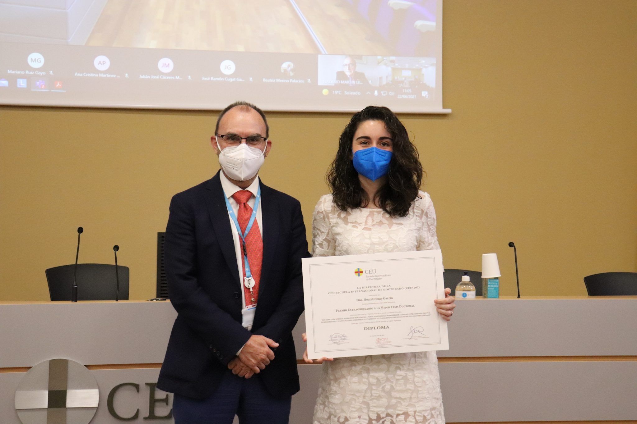 Beatriz Suay, Premio Extraordinario de Doctorado de CEINDO en Ciencia y ...